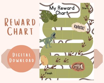 Printable Dinosaur Reward Chart Dinosaur Kids Potty Training Chart ...