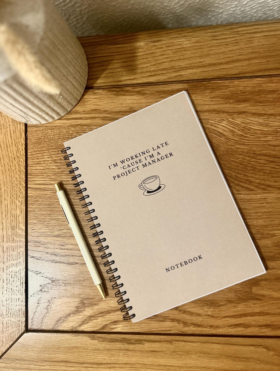 Notebook A5 Lined Paper Notepad Im Working Late cause Im A Project ...