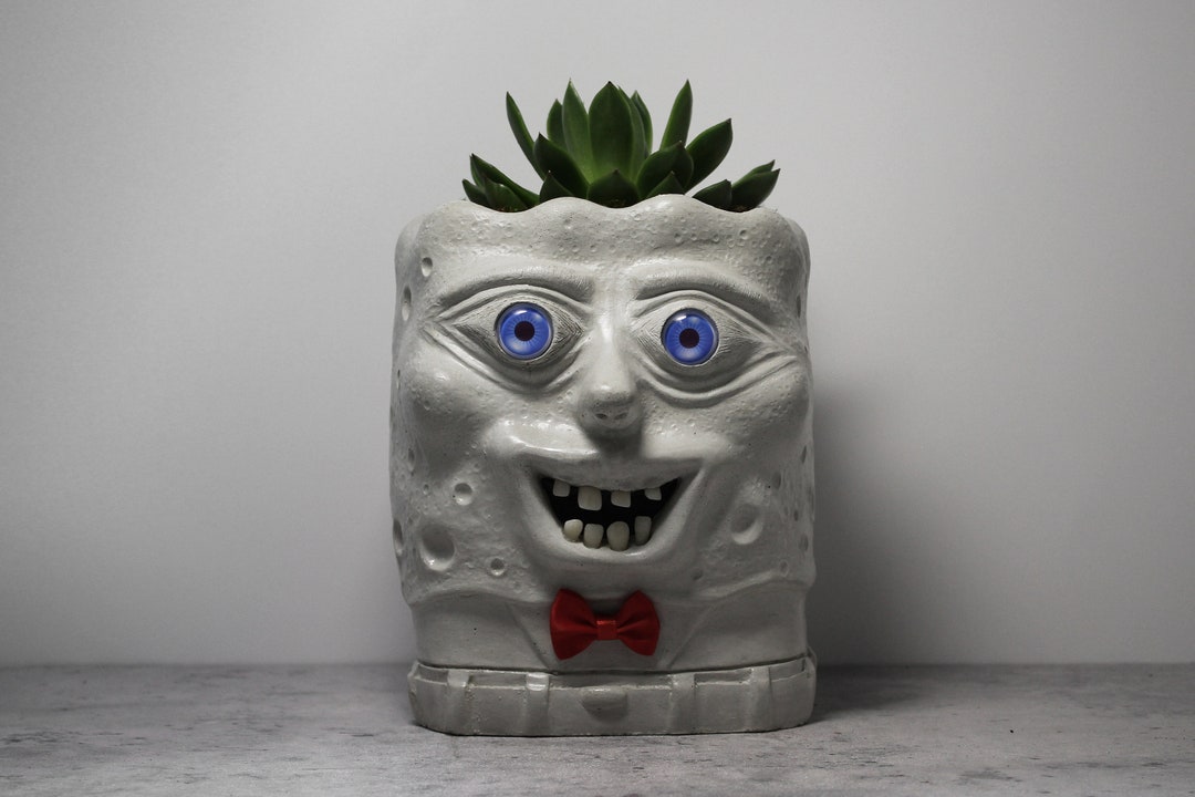 Strangebob - the Original Fugly Planter. | Concrete | Funny Planter ...