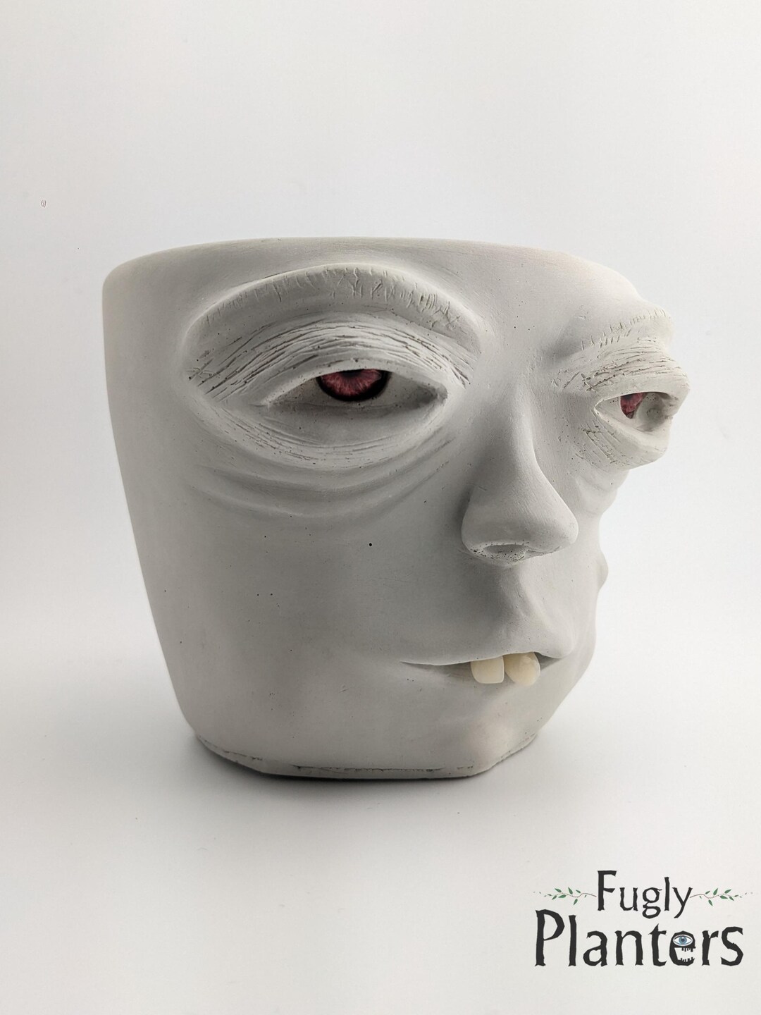Creepy Head Planter – “scrat” Funny Cement Planter - Etsy