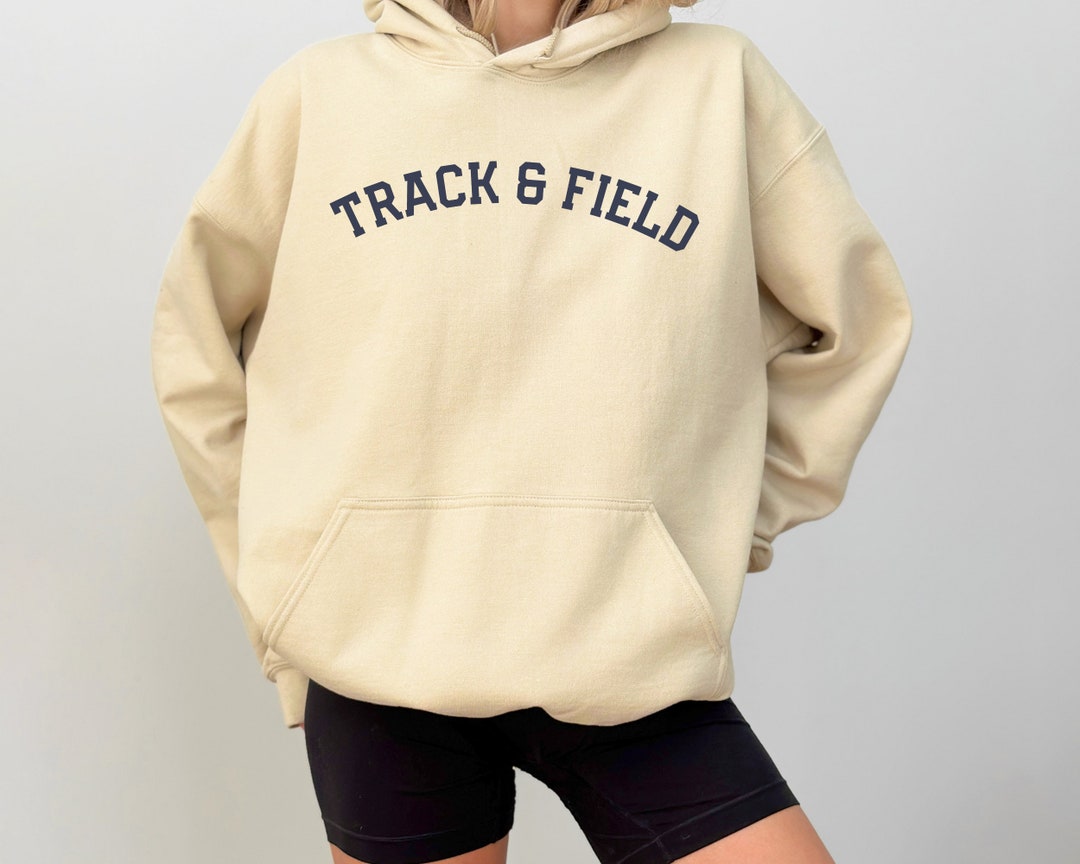 Track & Field Hooded Sweatshirt Sporty, Athletic, Running Pullover ...