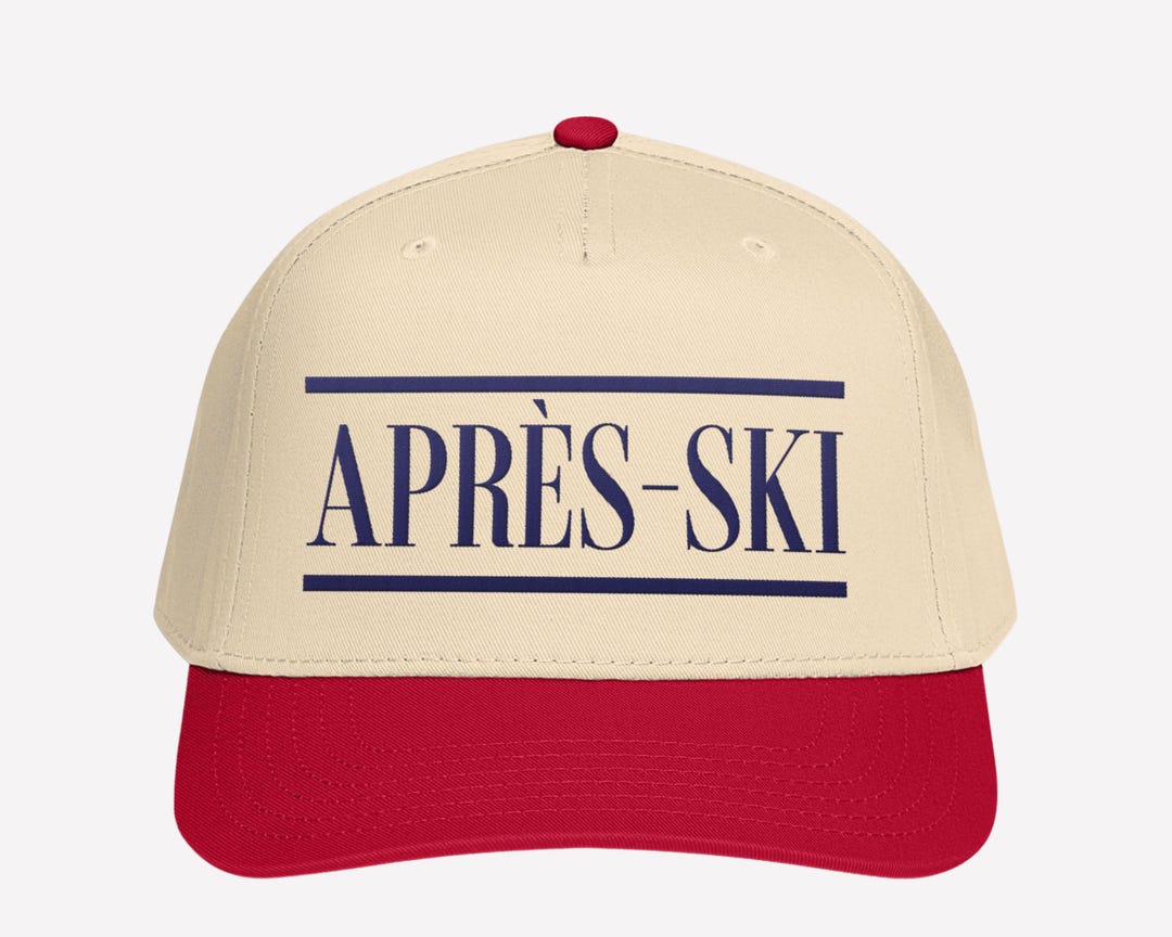 Embroidered Apres-ski 5 Panel Cap | Embroidery, Vintage Style Baseball ...