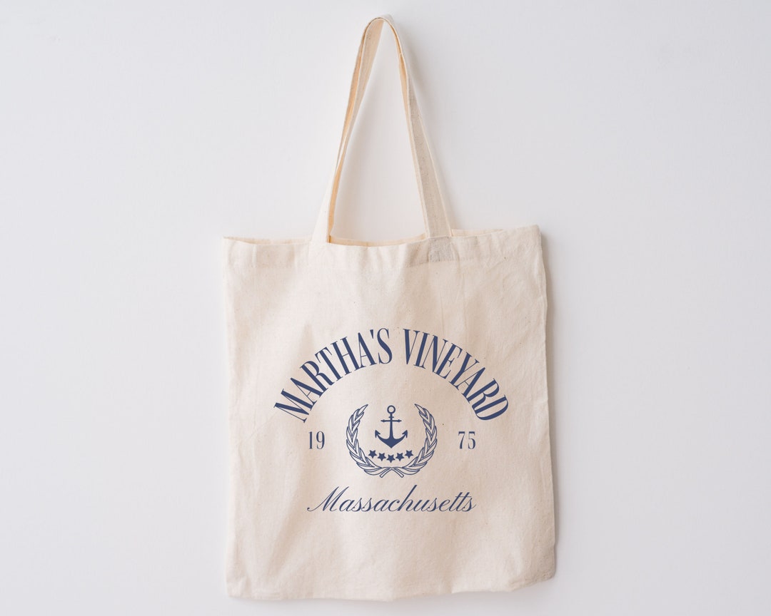 Martha’s Vineyard, Massachusetts Cotton Canvas Tote Bag | Sailing ...