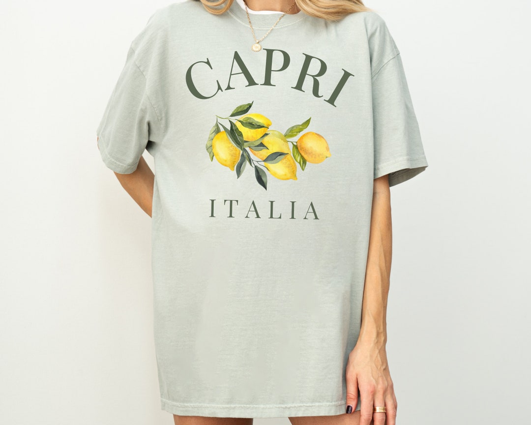 Capri, Italia Comfort Colors Short Sleeve T-shirt | Amalfi Coast, Italy ...