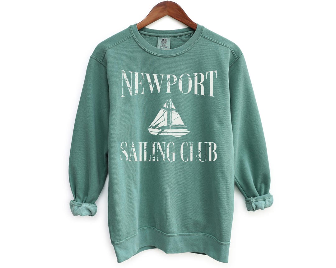 Newport Sailing Club Comfort Colors Crewneck Sweatshirt | Vintage Faded ...
