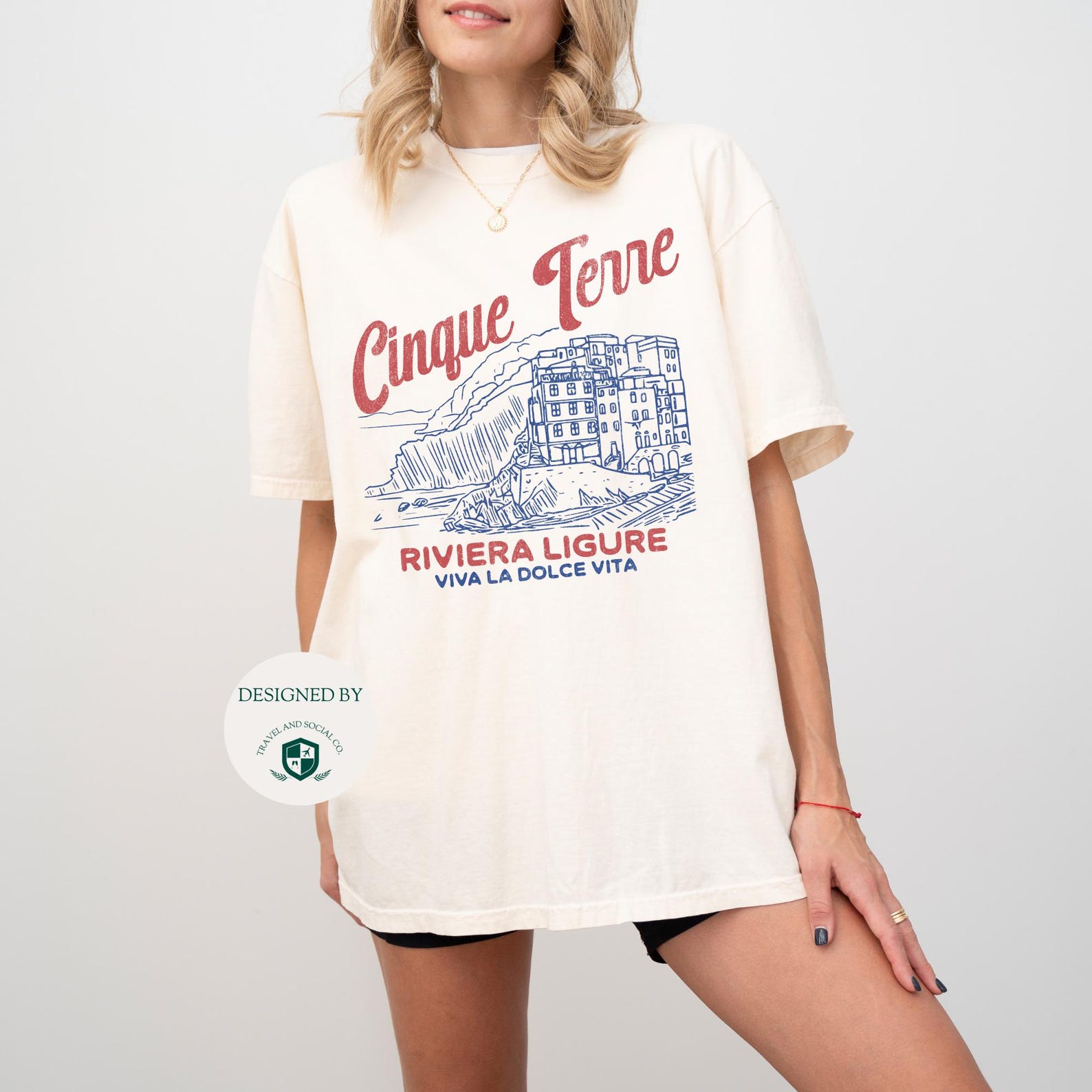 Cinque Terre Comfort Colors Short Sleeve T-shirt | Italian Riviera ...