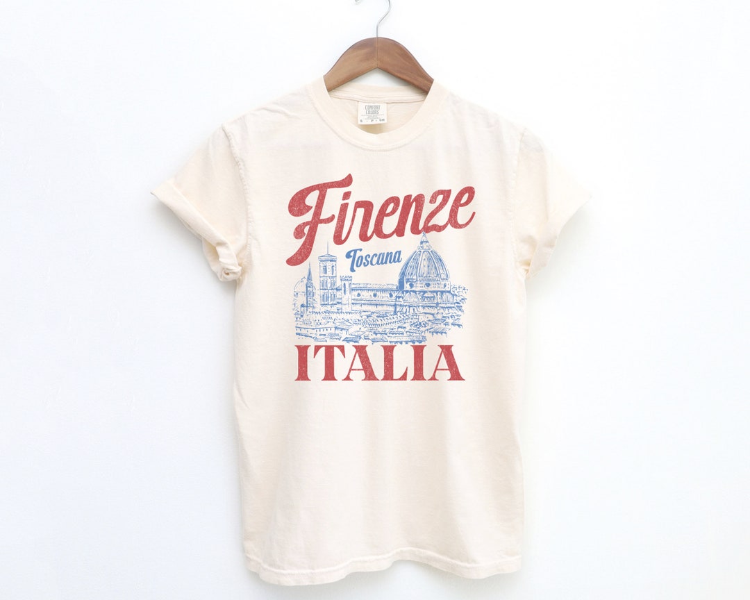 Firenze, Italia Comfort Colors Short Sleeve T-shirt | Vintage, Retro ...