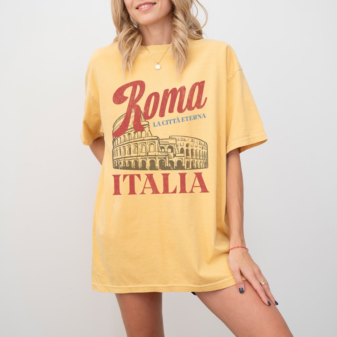Roma, Italia Comfort Colors Short Sleeve T-shirt | Rome Colosseum ...
