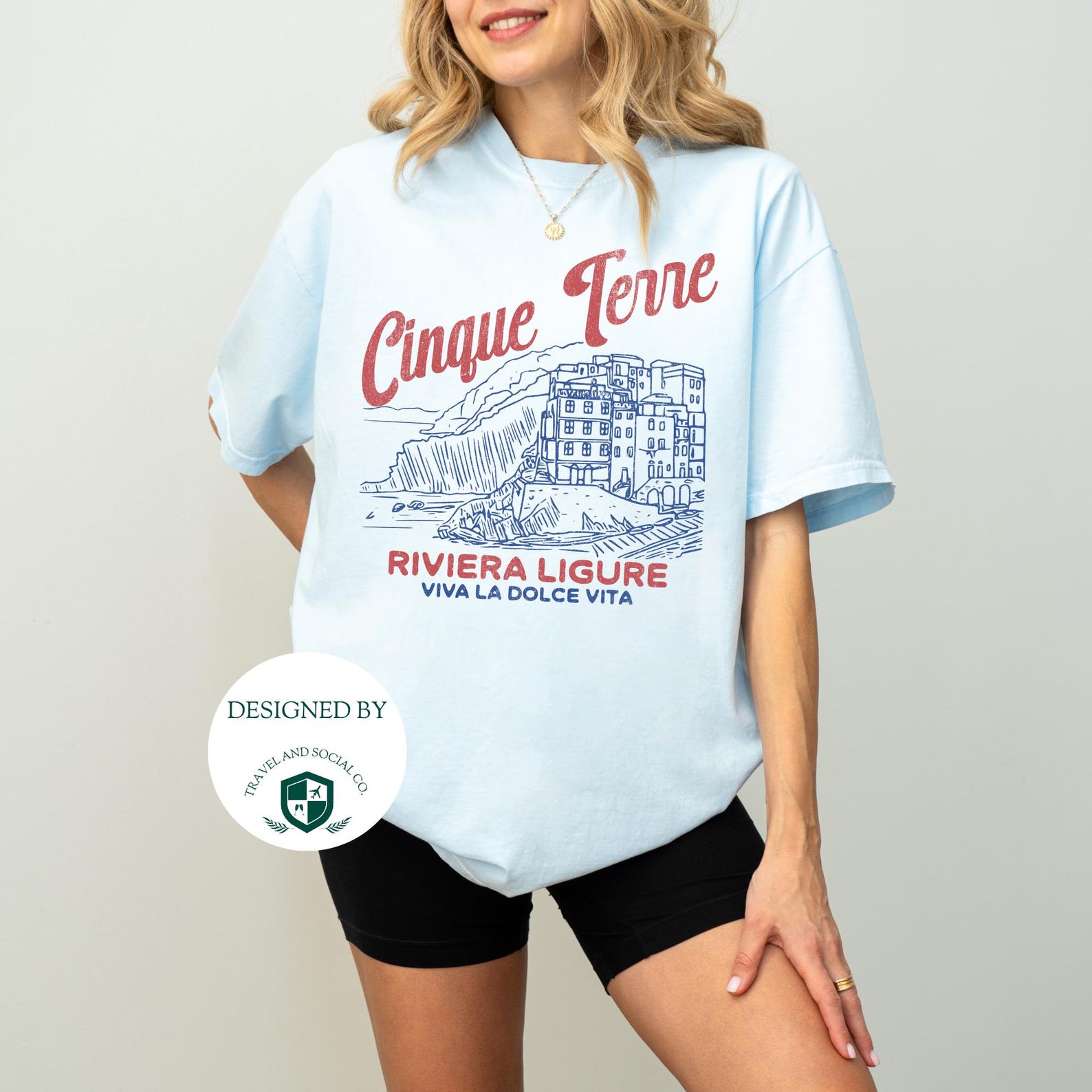 Cinque Terre Comfort Colors Short Sleeve T-shirt | Italian Riviera ...