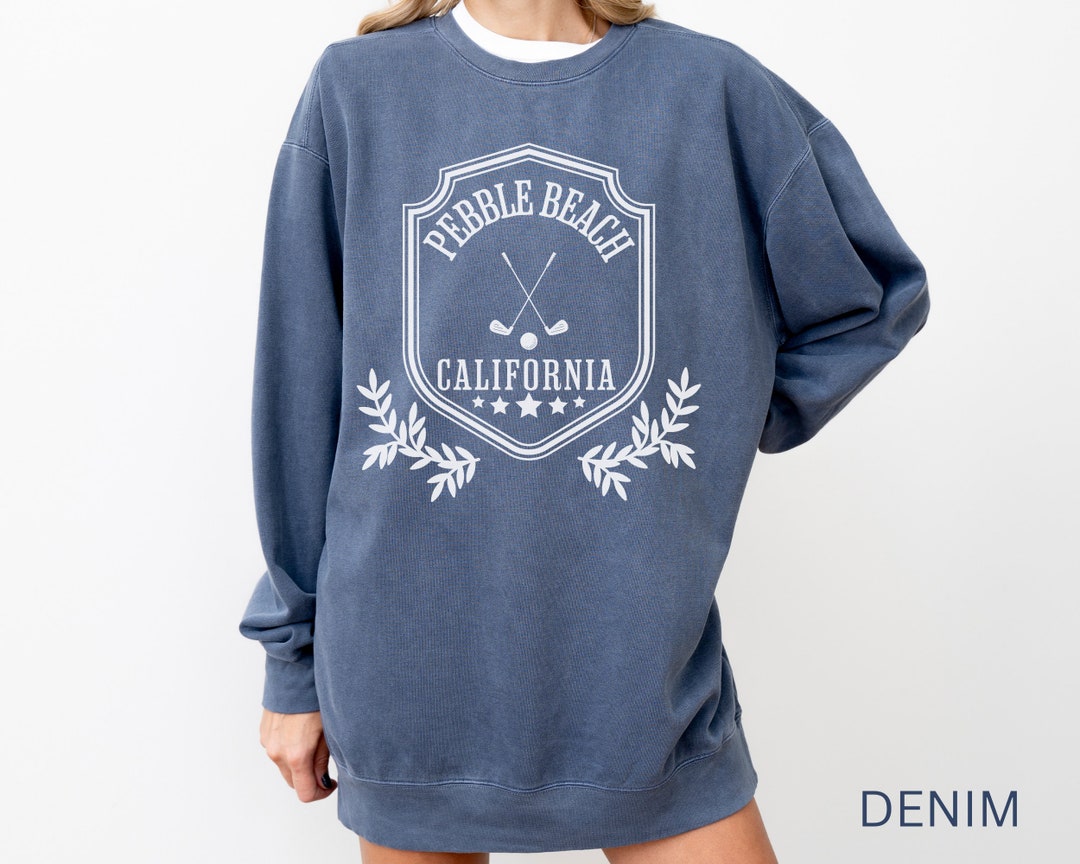 Pebble Beach, California Comfort Colors® Crewneck Sweatshirt | Vintage ...