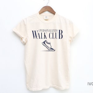 Personalized Walk Club Comfort Colors Short Sleeve Tshirt | Custom ...