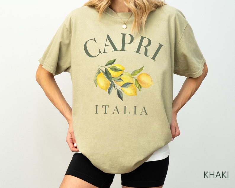 Capri, Italia Comfort Colors Short Sleeve T-shirt | Amalfi Coast, Italy ...