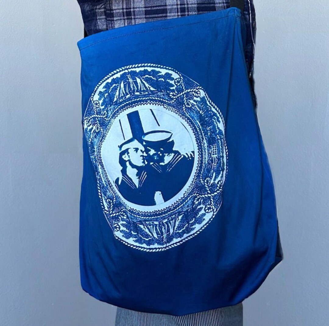 Everybody Loves a Sailor. Cyanotype Print. Over the Shoulder Bag. Blue ...