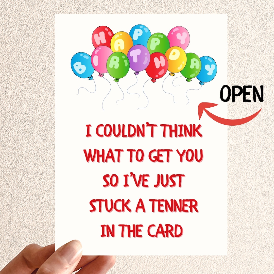 Funny Tena Birthday Card, Joke Card, Funny Birthday Cards - Etsy UK