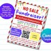 No Sale Fundraiser Editable Flyer Template. Opt Out Fundraiser ...