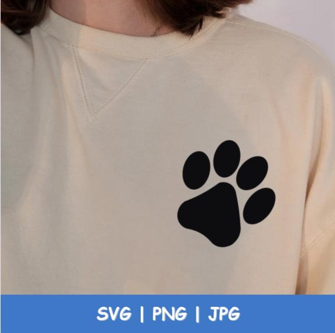 Dog Paw Print SVG. Dog Paw Print Cut Files. Cricut Vector Files ...