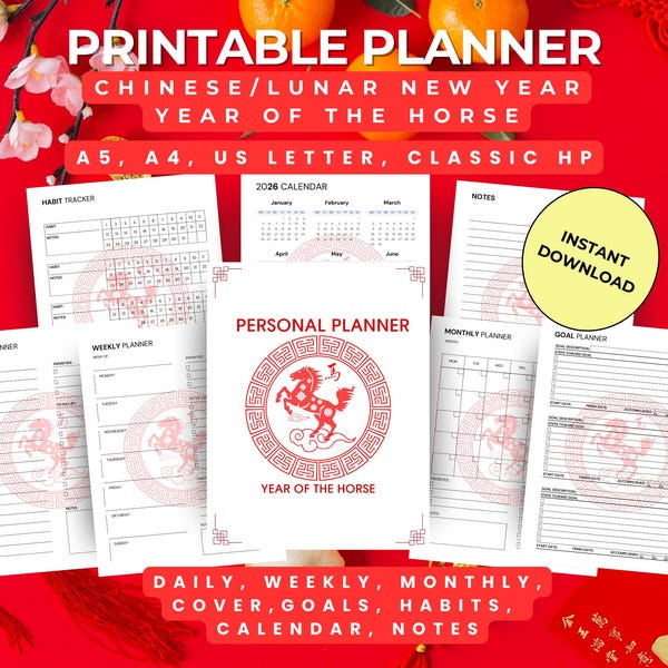 Chinese Planner 2026 - Etsy