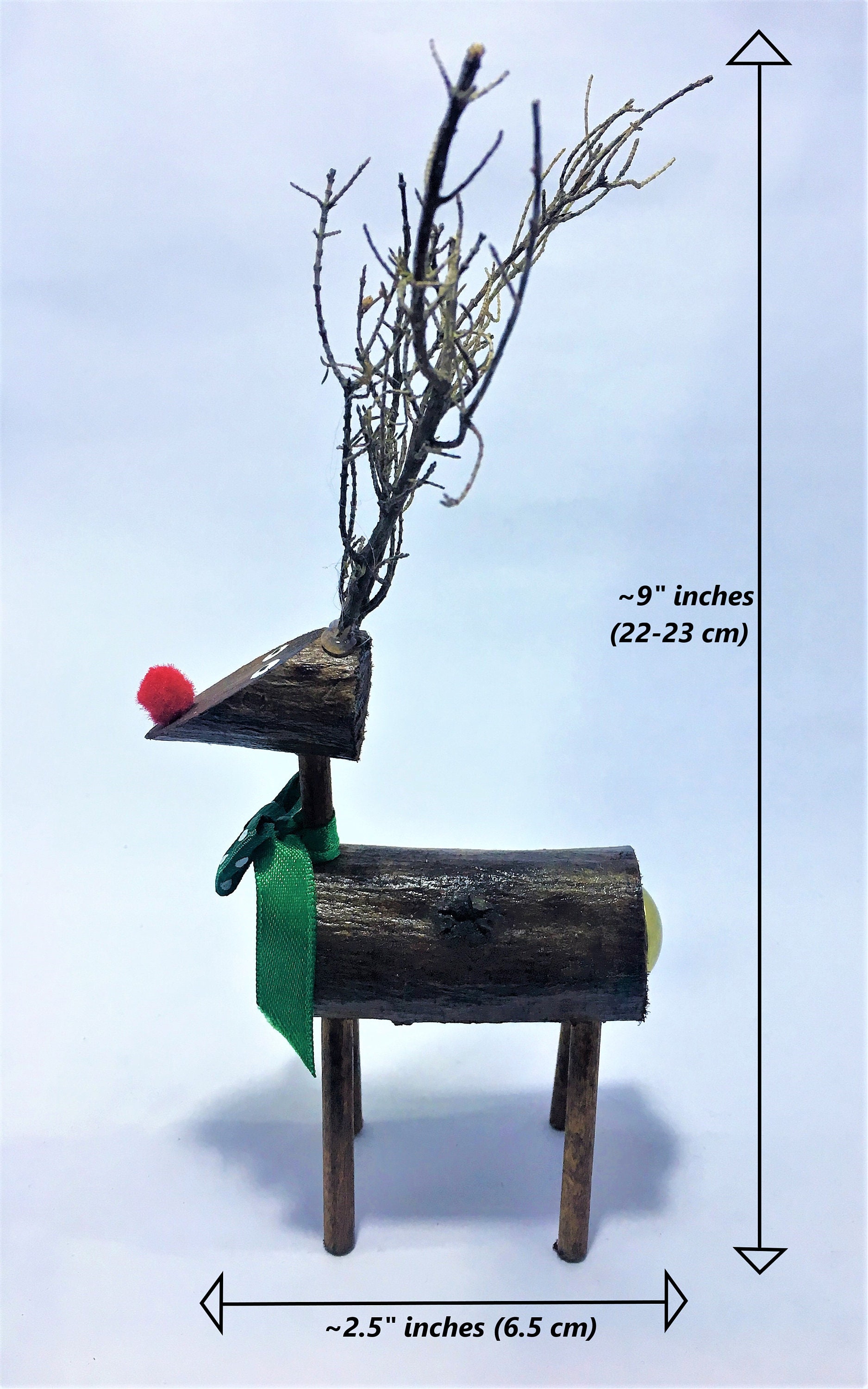 Christmas Wooden Deer Decor, Wooden Reindeer, Wooden Christmas Gift ...