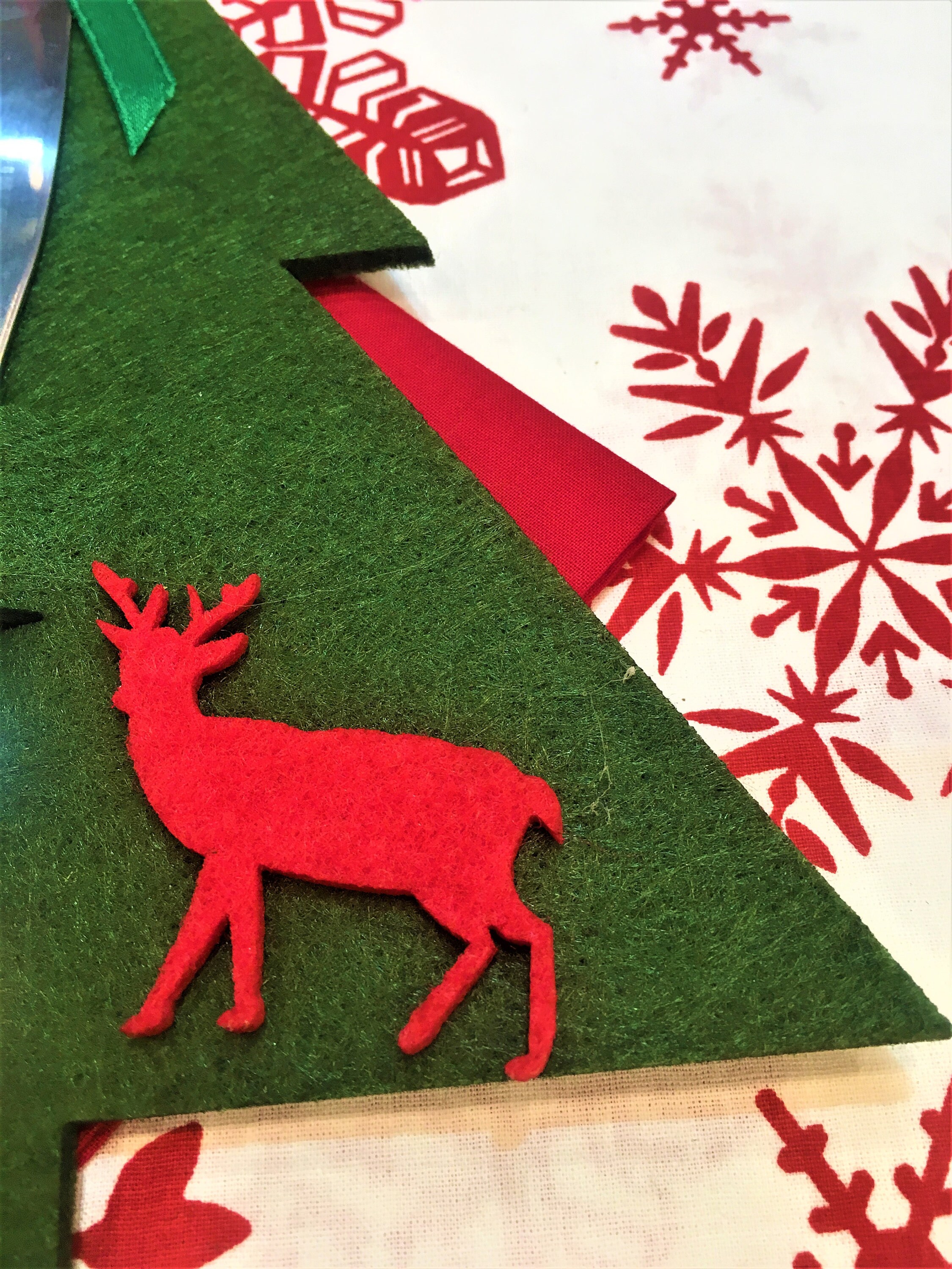 Felt Cutlery Holder Pocket, Felt Decor, Felt Cutlery Pocket, Christmas ...