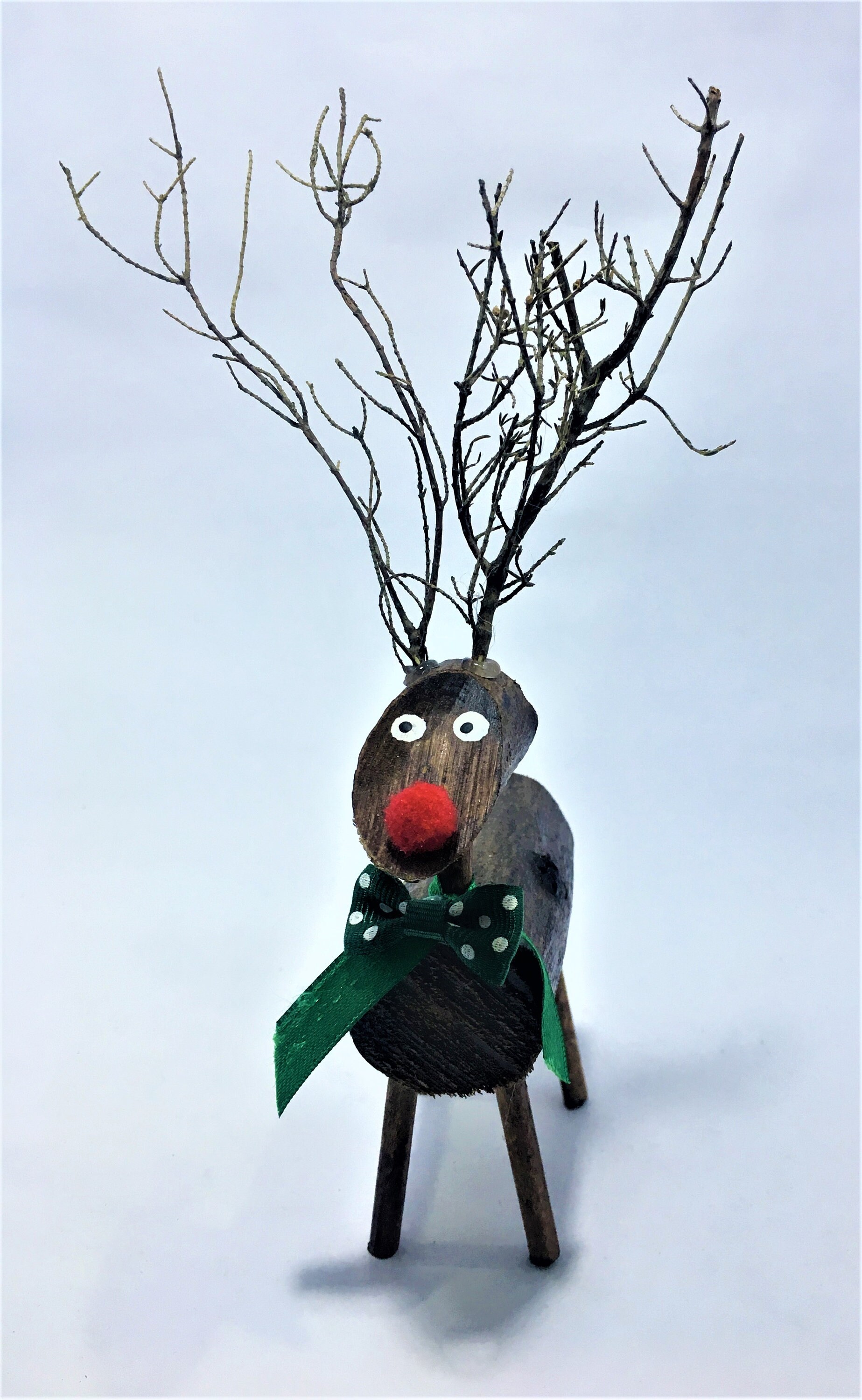 Christmas Wooden Deer Decor, Wooden Reindeer, Wooden Christmas Gift ...