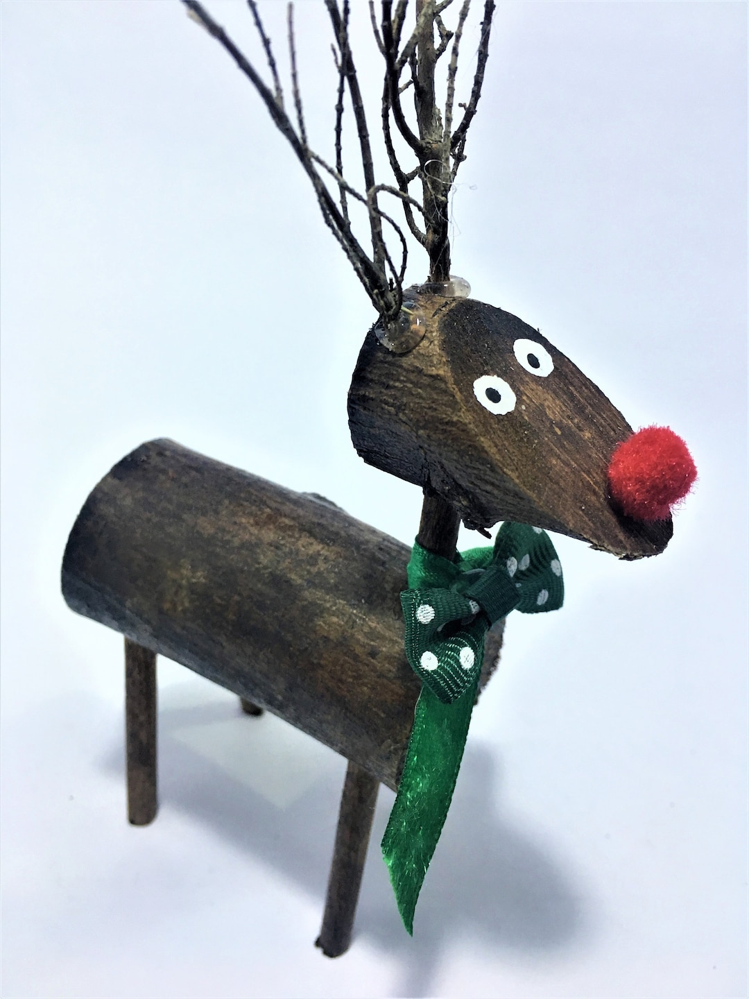 Christmas Wooden Deer Decor, Wooden Reindeer, Wooden Christmas Gift ...
