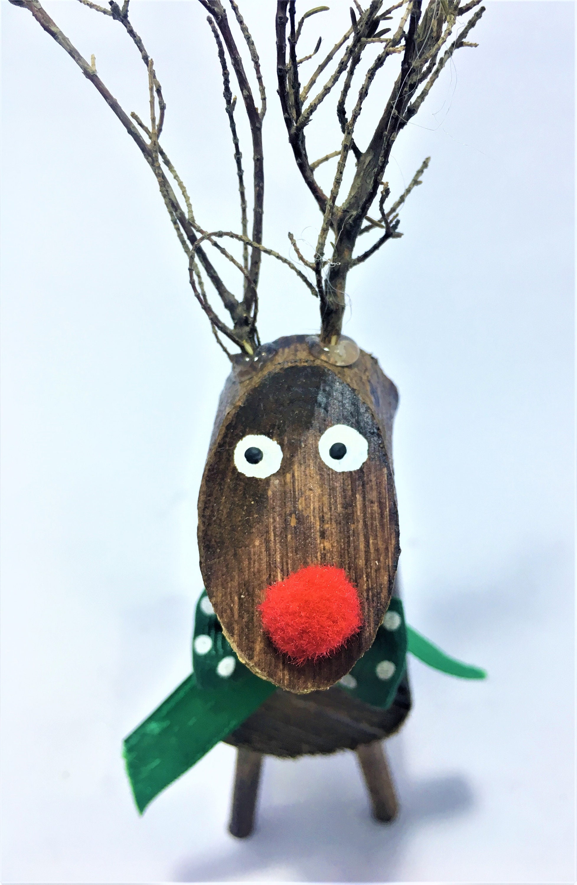 Christmas Wooden Deer Decor, Wooden Reindeer, Wooden Christmas Gift ...