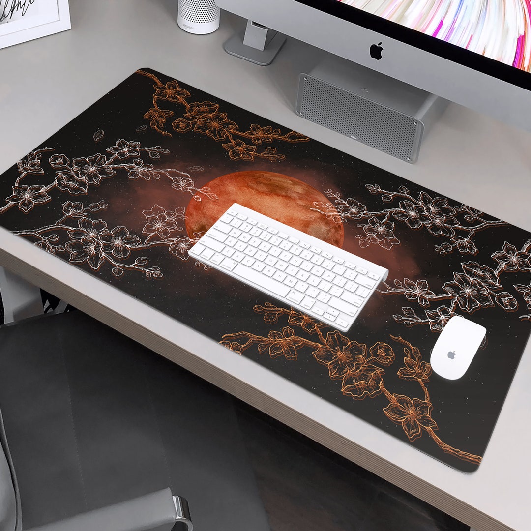 Mars Rising Desk Mat - Cute Gaming Mousepad - Aesthetic Desk Decor - Etsy
