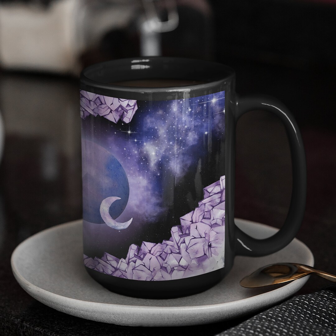 Amethyst Sky Tall Ceramic Coffee Mug - Etsy