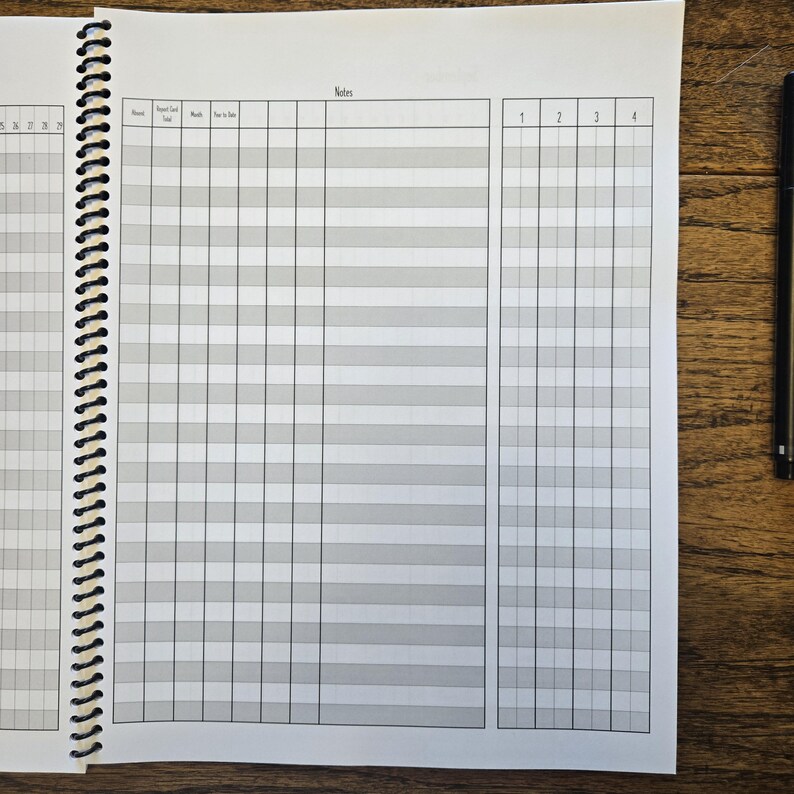 Instant Download School Attendance Record 2025-2026 - Etsy