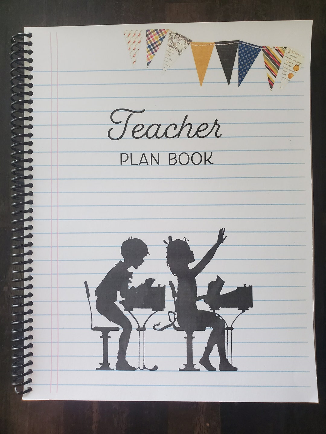 Horizontal Days Customized Teacher Planners- Physical Book - Etsy