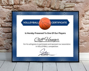 Basketball Certificate, Achievement, Award, Sports MVP, Certificate of ...