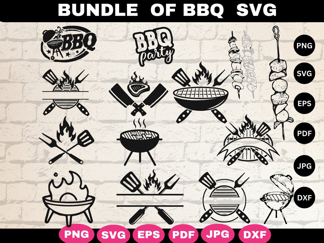 Barbeque SVG Bundle, BBQ Svg Bundle, BBQ Svg, Grilling Svg, Kitchen Svg ...