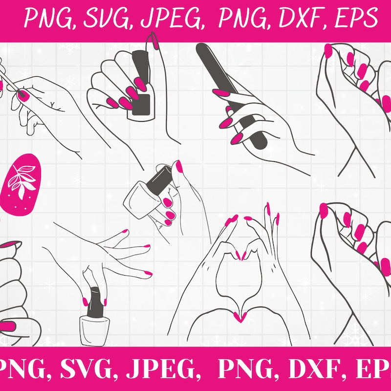 Nails Svg - Etsy