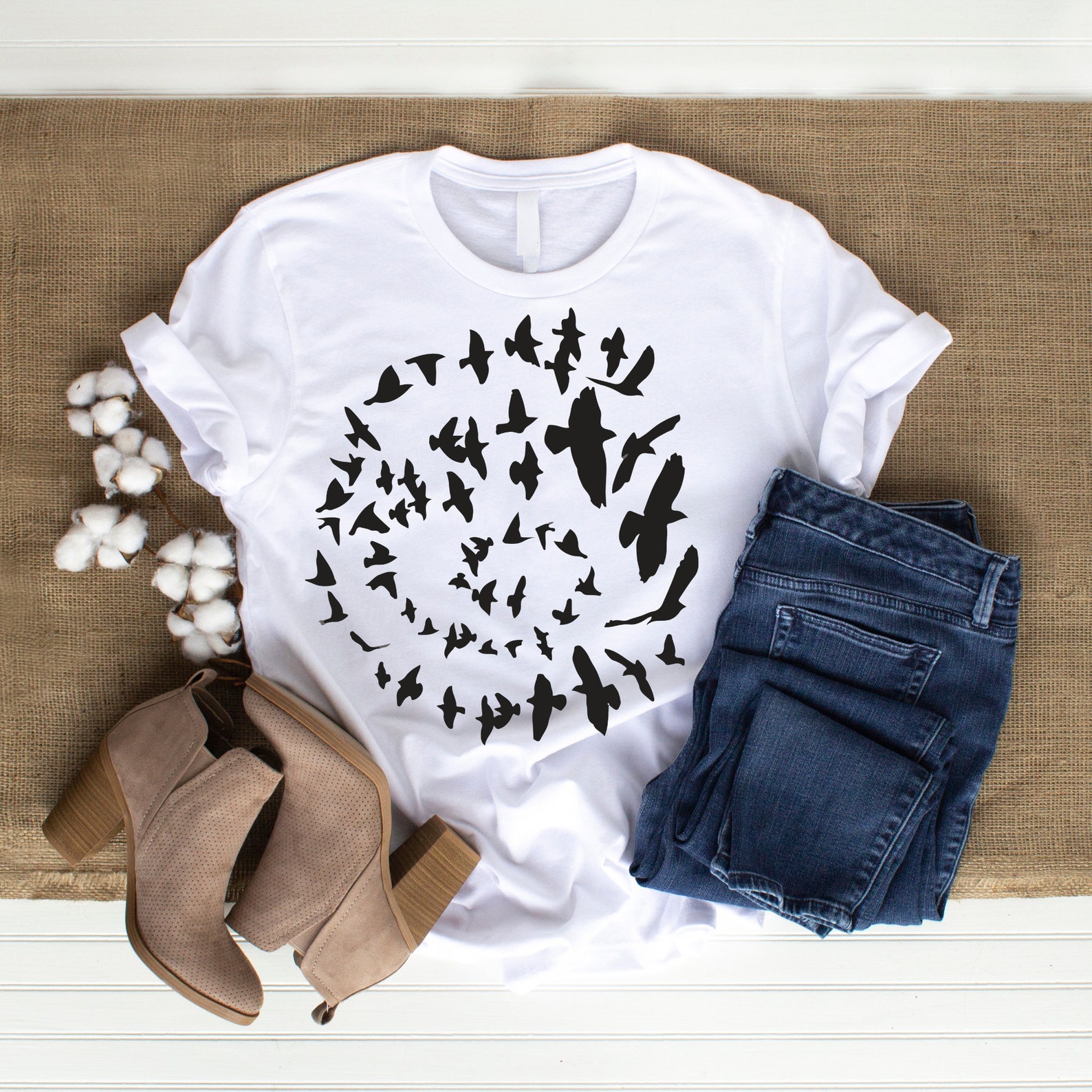 Flying Birds SVG Bundle, Flying Bird Svg,flock of Flying Birds Svg ...