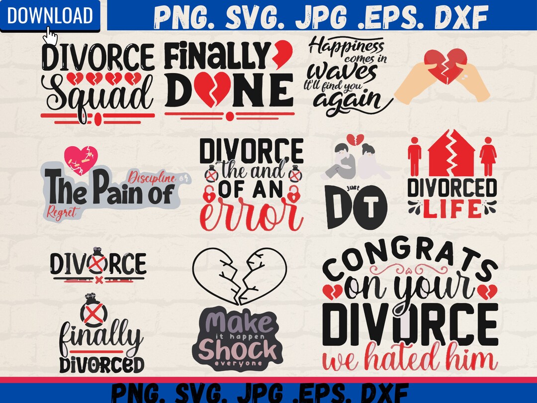 Divorced Svg, Funny Divorce Svg, Divorce Party Svg,divorce Squad Svg ...