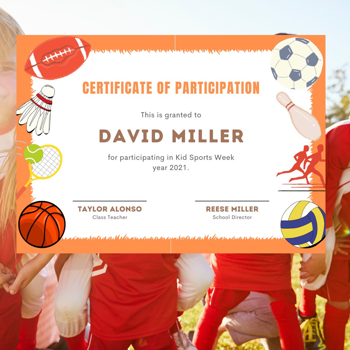 Editable Basketball Certificate Template Printable - Etsy