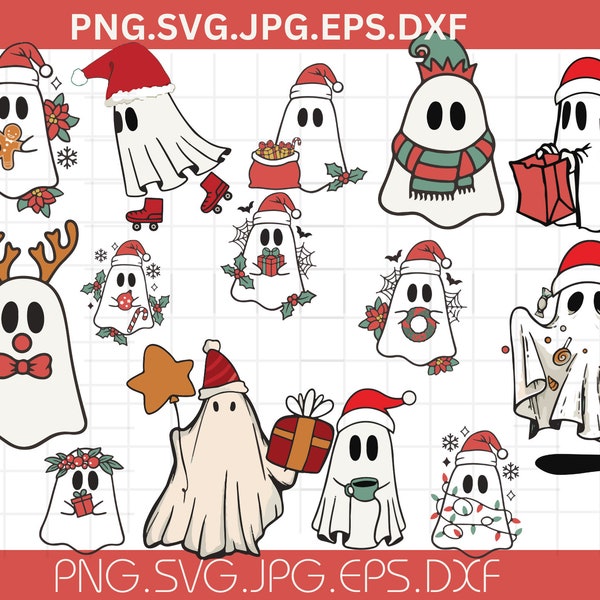 Ghost Christmas Png - Etsy