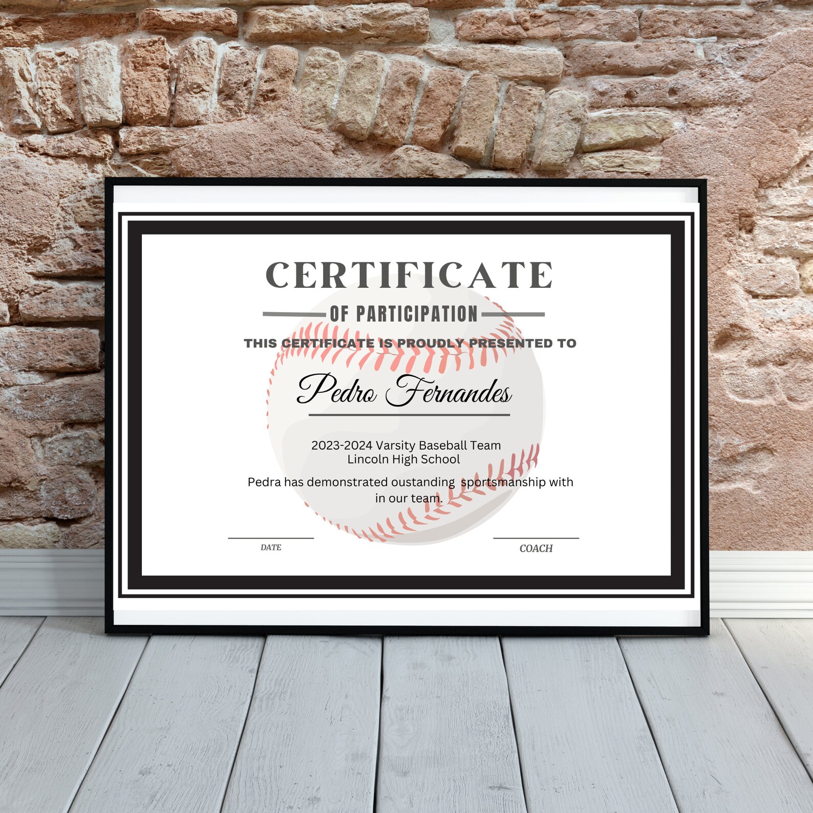 Editable Baseball Award Certificates, Award Ceremony Certificates, End ...