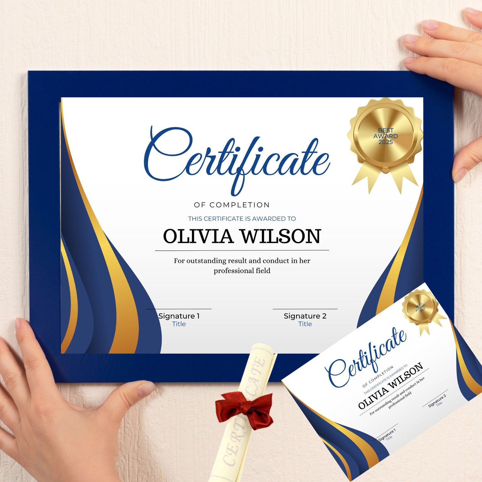 Certificate of Completion Template, Editable Training Certificate ...