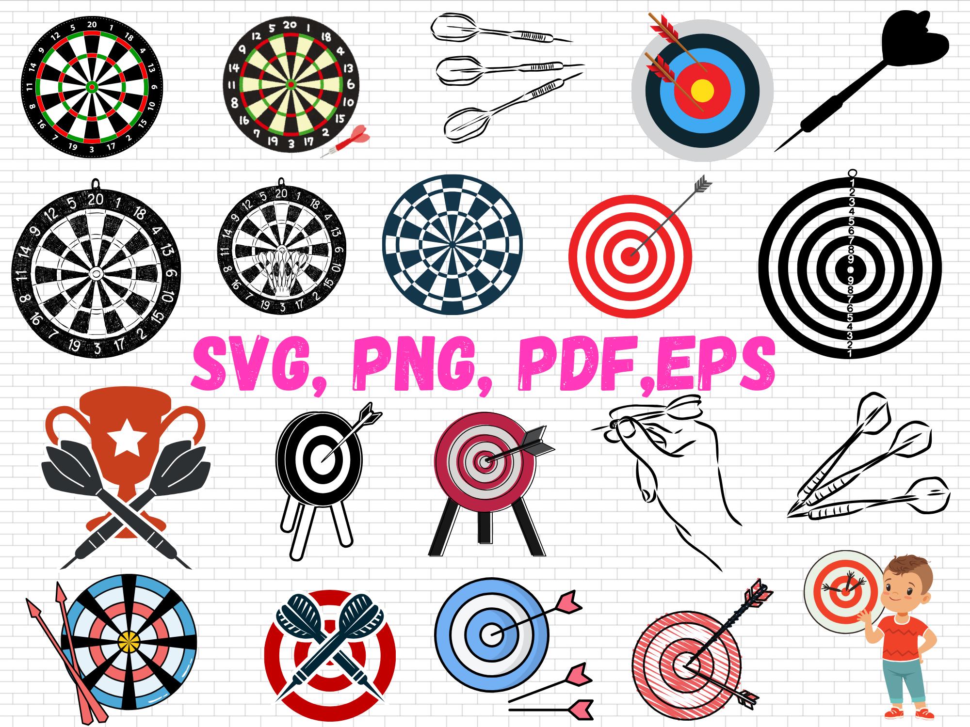 Darts SVG PNG Bundle-dart Player Svg| Dart Board Svg/ Dart Pin Svg ...