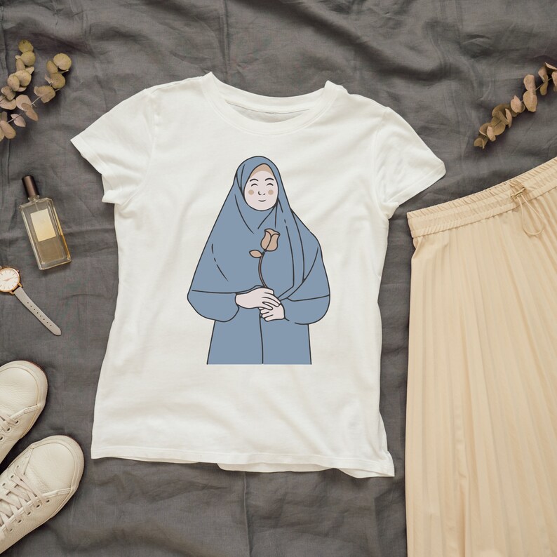 Muslim Girls Clipart, Islamic SVG Bundle, Muslim Woman Svg, Girl With ...