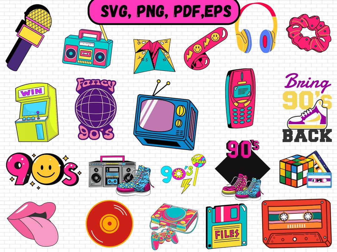 90s SVG/ 90s PNG,/ 90s Theme Party Vibes/ I Love the 90s Svg\ I Love ...