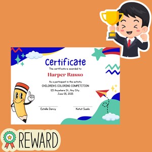 Kids Certificate of Achievement, Preschool Certificate, Printable ...