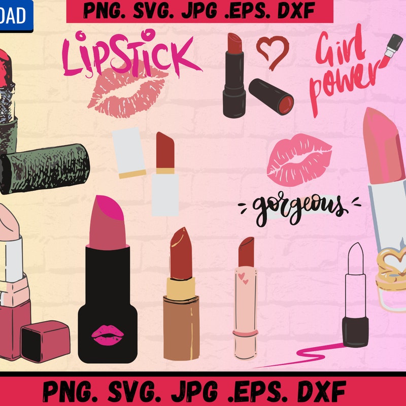 Lipstick Svg - Etsy