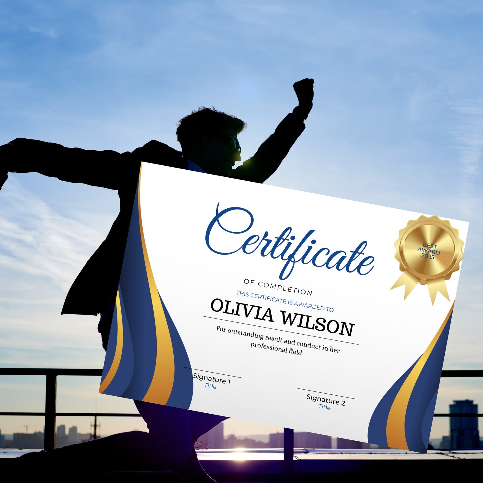 Certificate of Completion Template, Editable Training Certificate ...