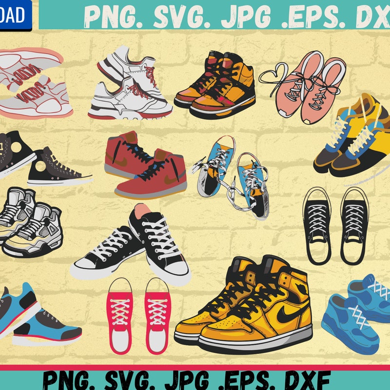Sneakers Svg - Etsy