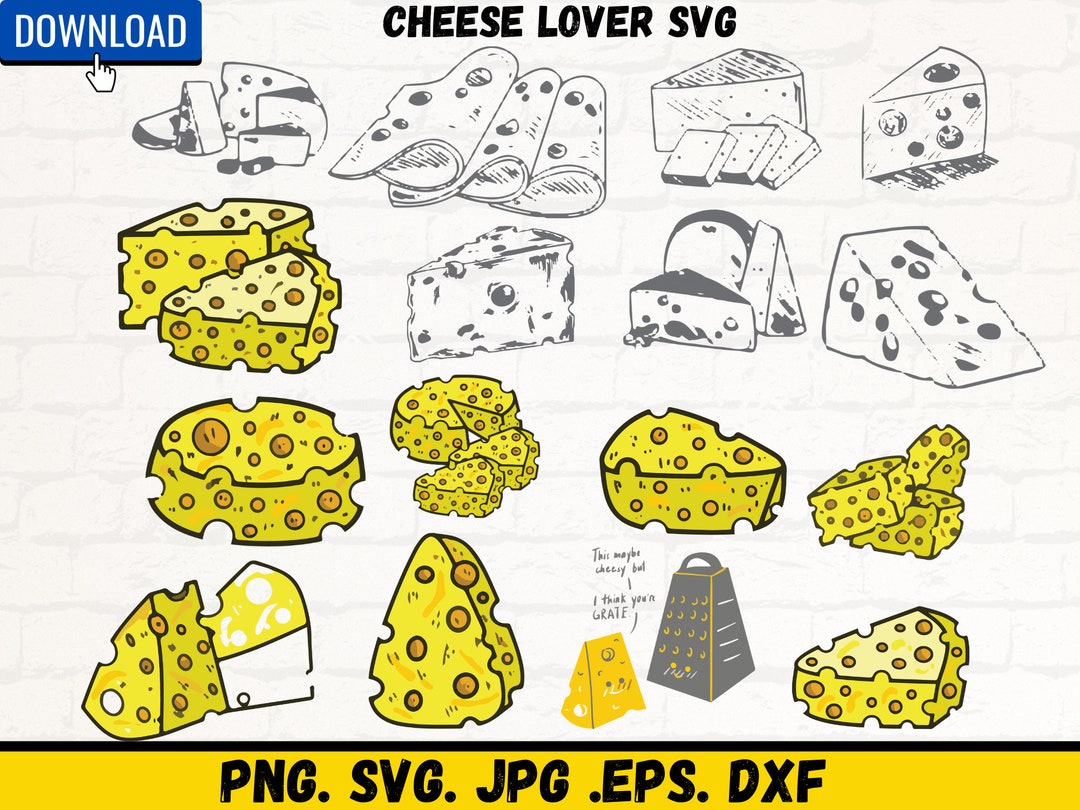 Cheese SVG Bundle\ Cheese Svg\cheese Lover Svg\ Cheese Clipart\ Cheese ...