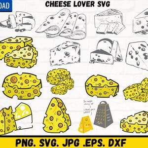 Cheese SVG Bundle\ Cheese Svg\cheese Lover Svg\ Cheese Clipart\ Cheese ...