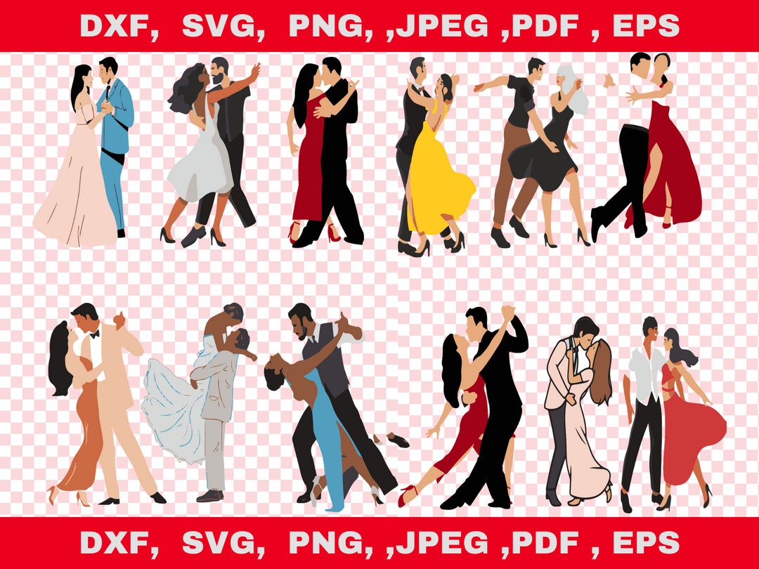 Dancing Couple Svg Bundle\ Couple Svg\ SVG Files for Cricut\ Couple ...