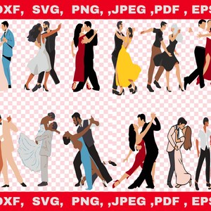 Dancing Couple Svg Bundle\ Couple Svg\ SVG Files for Cricut\ Couple ...